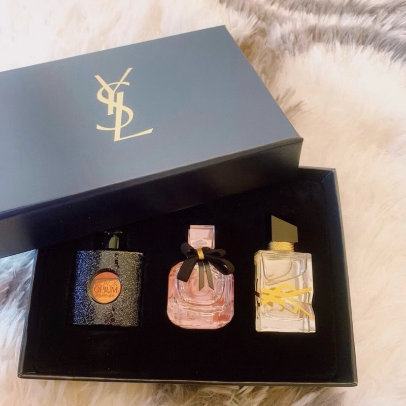 Jual YSL Perfume Gift Set 3 in 1 (7.5 ml) Black Opium EDP/Mon Paris EDP ...