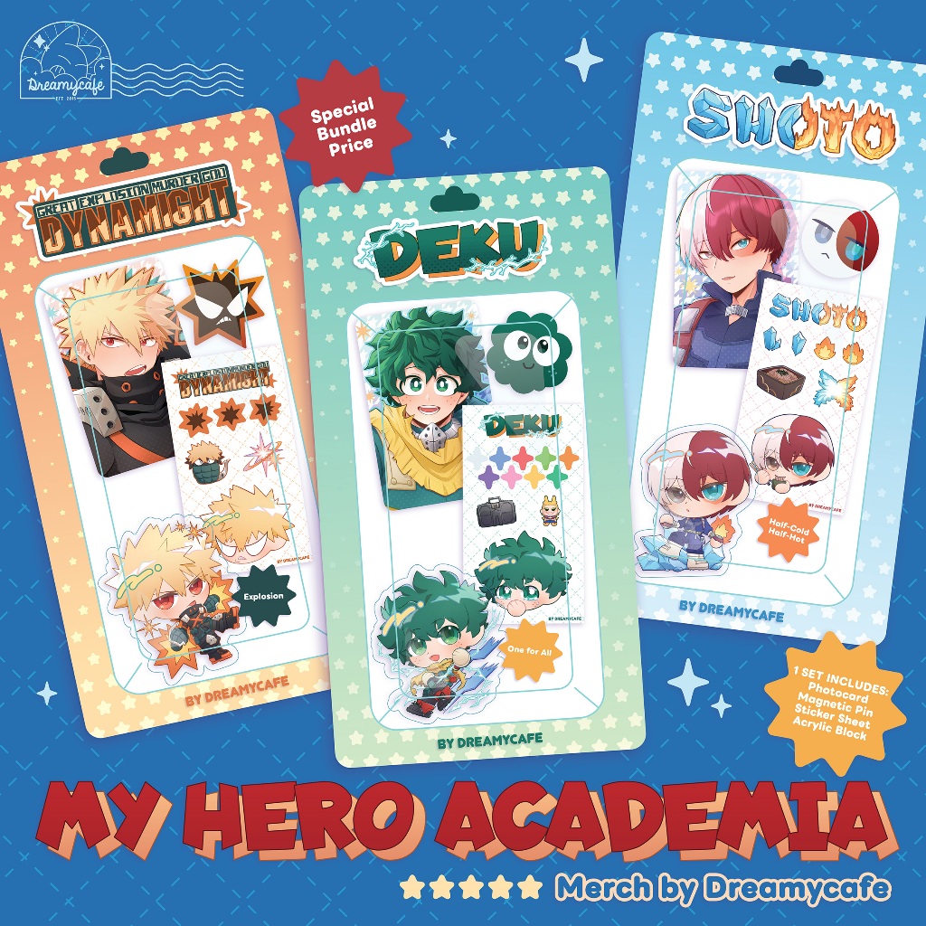 Jual MHA Trio Merch Bundles | Shopee Indonesia