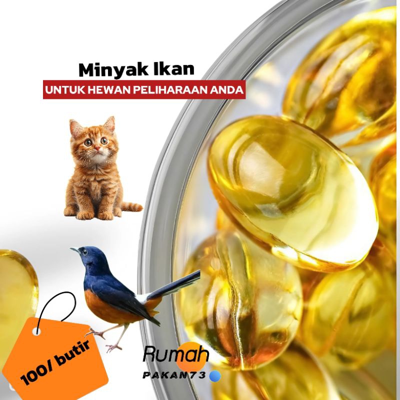 Jual Minyak ikan tung hai fish liver oil vitamin suplemen untuk hewan ...