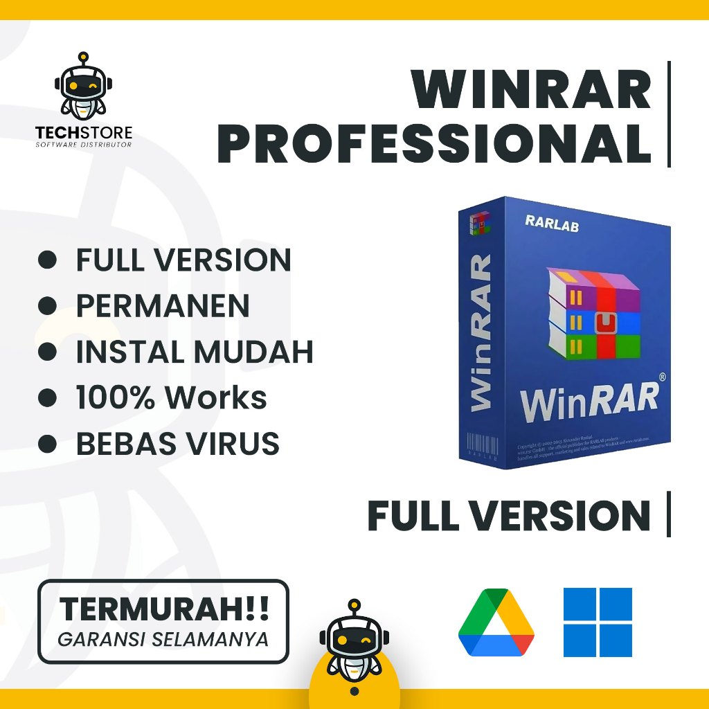 Jual WinRAR Professional TERBARU!! Portable Selamanya | Windows ...