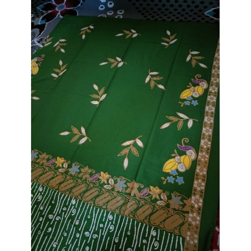Jual Batik cap motif belimbing warna hijau | Shopee Indonesia
