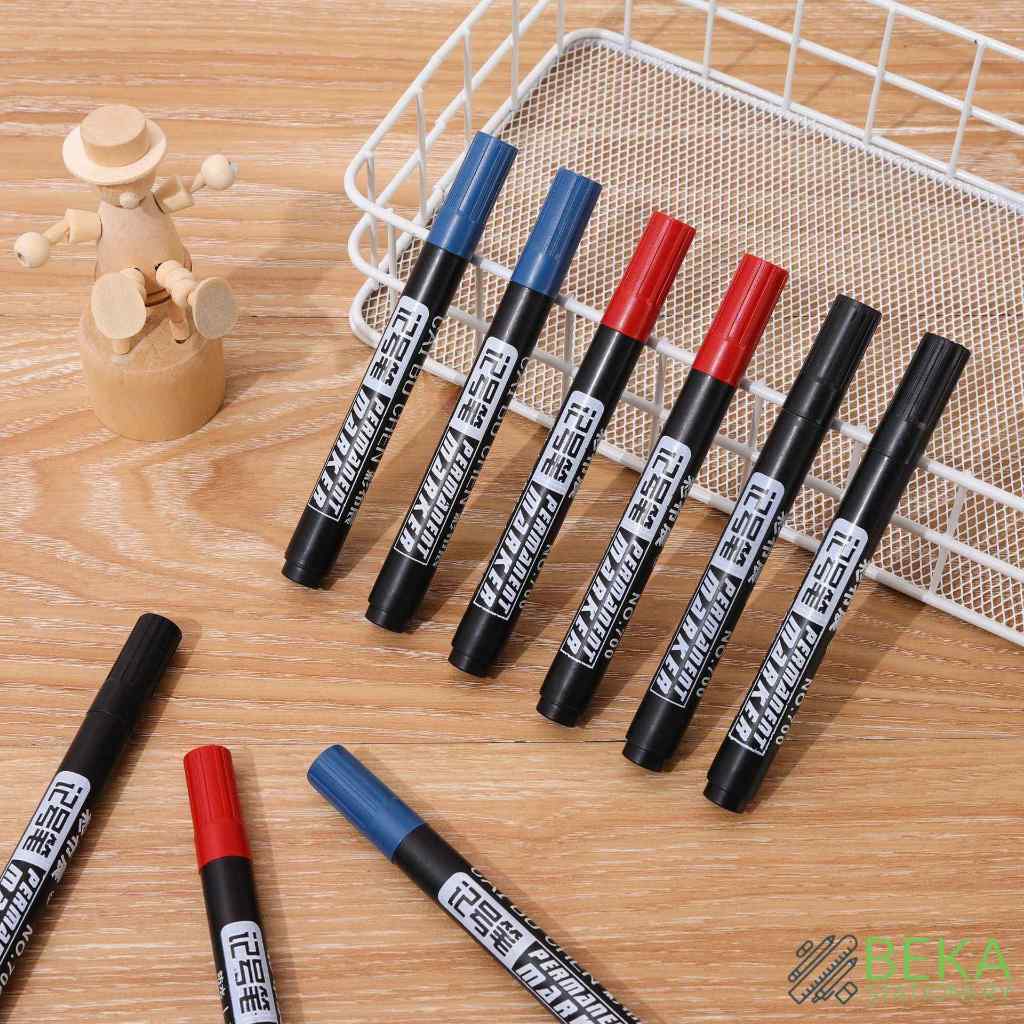 Jual Pulpen Marker Hitam, Biru, Merah, Kapasitas Besar, Ujung Tebal ...