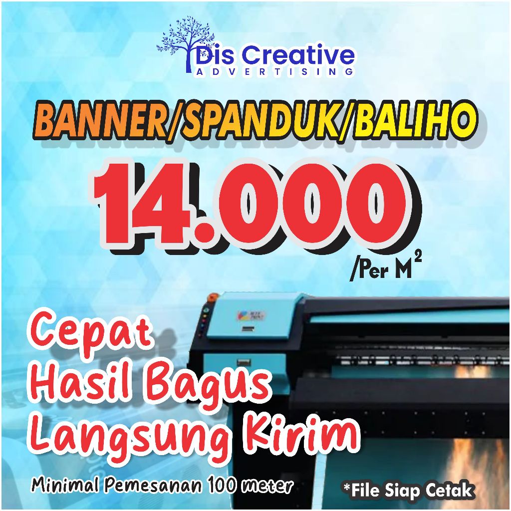 Jual Cetak Banner, Spanduk/Baliho/Promosi / MMT/Cetak Print Banner 1 Hari Jadi/Cetak Banner ...