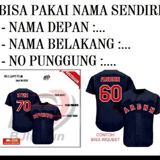 Jual BAJU BASEBALL FREE CUSTOM ORIGINAL BISA REQUEST: NAMA,NOMOR,& TEAM ...