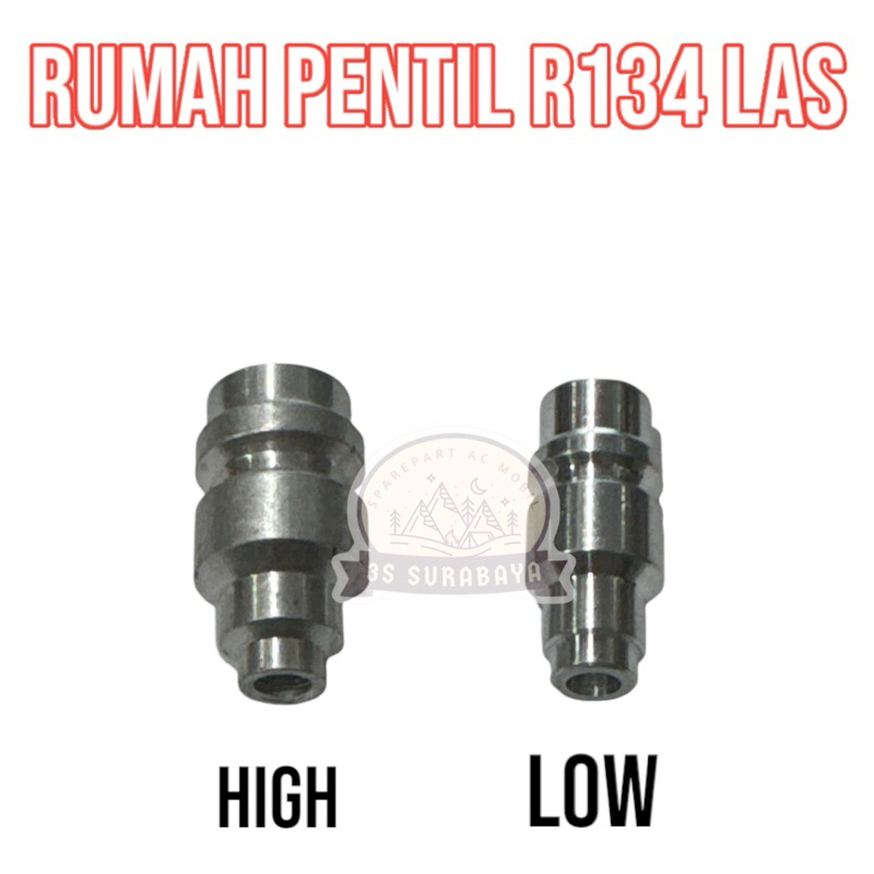Jual Rumah Pentil Las High / Low Ac Mobil R134 Universal Original (Baru ...