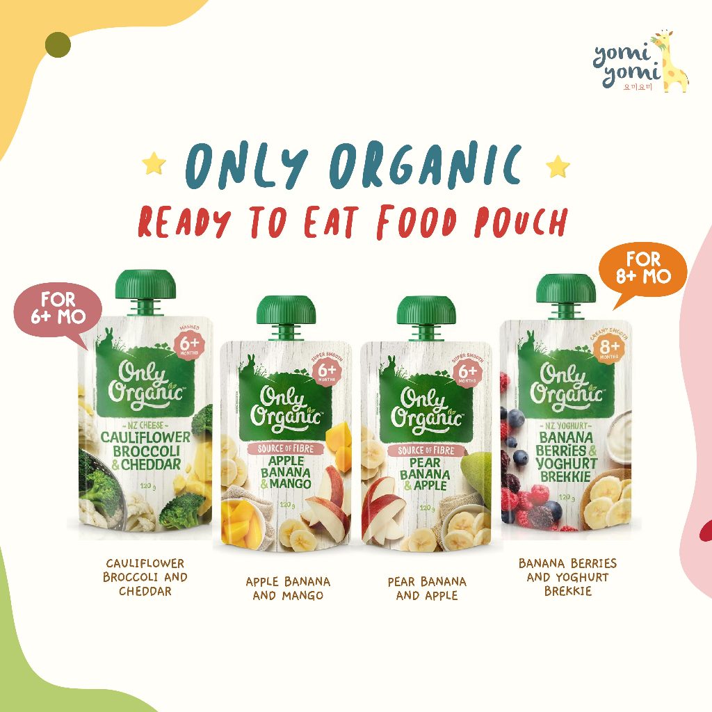 Jual Only Organic Baby Food Pouch - Bubur Bayi Organik Mpasi Instant 6m ...