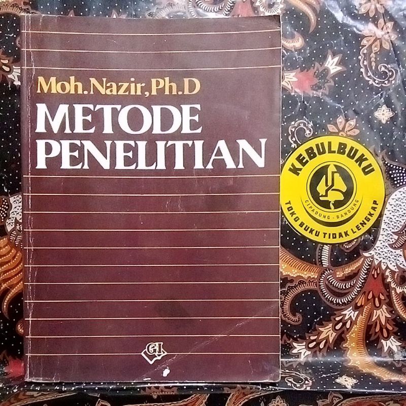 Jual (ORIGINAL-BEKAS) METODE PENELITIAN | Moh. Nazir, Ph.D | Shopee ...
