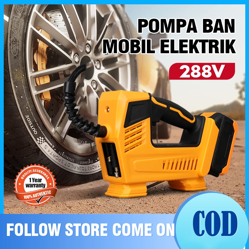 Jual IRONHOOF 288V Baterai Pompa Ban Mobil Truk Motor Elektrik Cek Tekanan Angin Digital LCD ...
