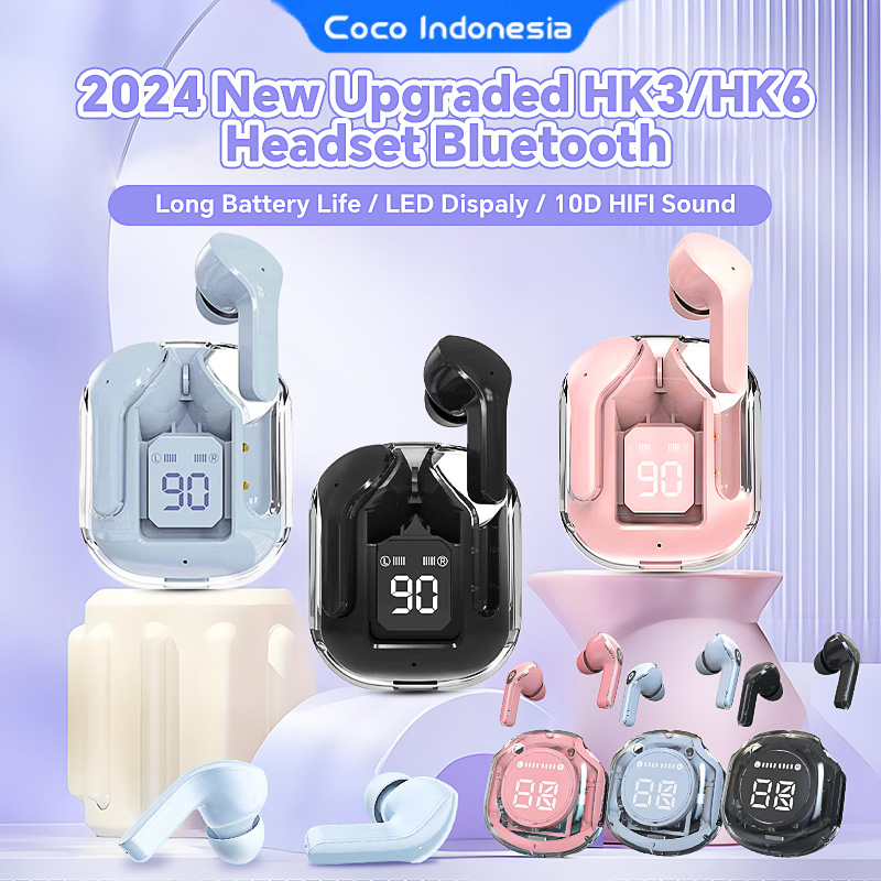 Jual TWS Air31 Headset Bluetooth Bass 10D HiFi Stereo Sound Wireless Earphone Transparent body ...