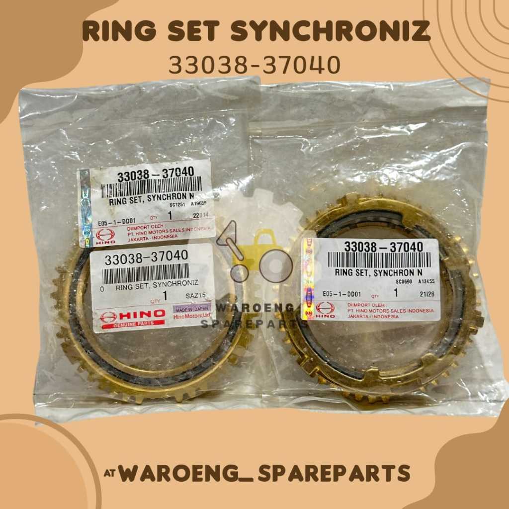 Jual HINO RING SET SYNCHRONIZ 33038-37040 RING SET SYNCHRONIZER SYNCHRO ...