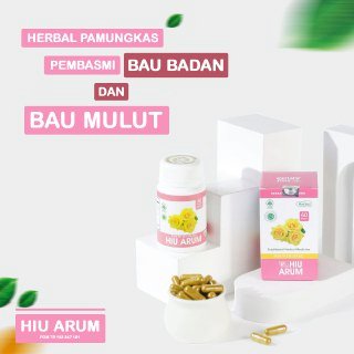 Jual HIU Arum 60 Kapsul Obat Hilangkan Bau Badan Bau Mulut Bau Keringat ...