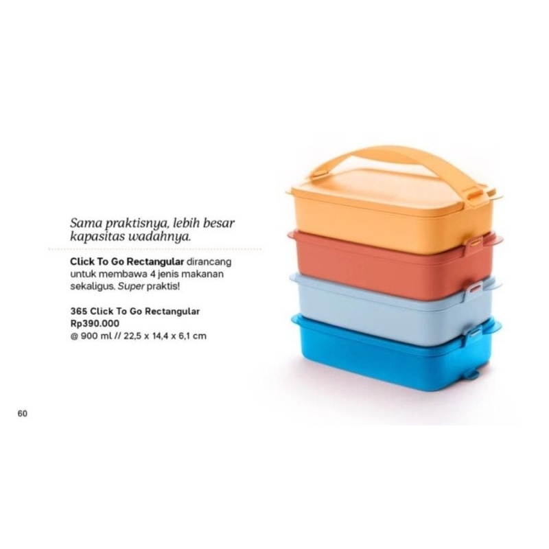 Jual click to go tupperware | Shopee Indonesia