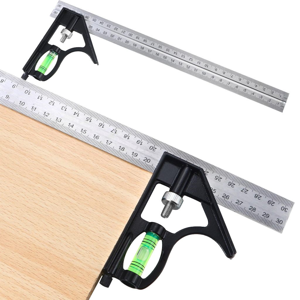 Jual Penggaris Siku L Waterpass YUKIDO Kombinasi Square Ruler Sudut ...