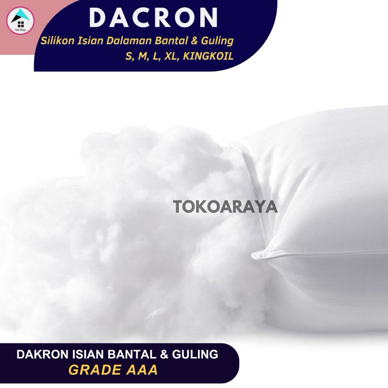 Jual DAKRON DACRON ISIAN BANTAL DAN GULING [ DAKRON GRADE A ] eceran ...