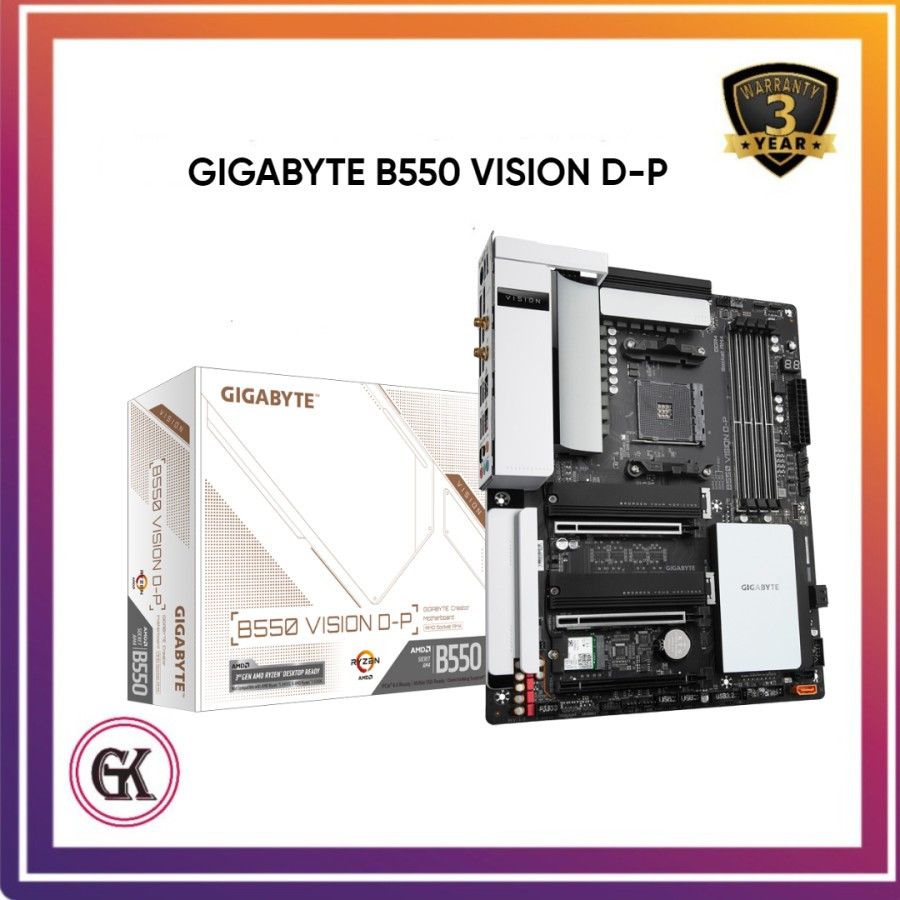 Jual MOTHERBOARD GIGABYTE B550 VISION D-P ( AM4 / B550 / DDR4 ...