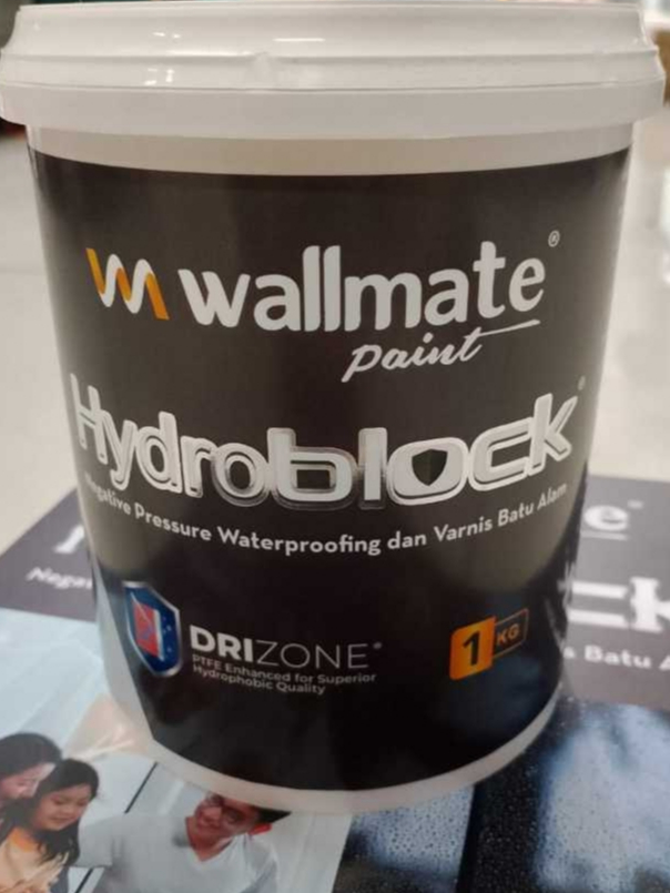 Jual Hydroblock Wallmate Paint 1 Kg/ Waterproofing dan Vernis Batu Alam | Shopee Indonesia