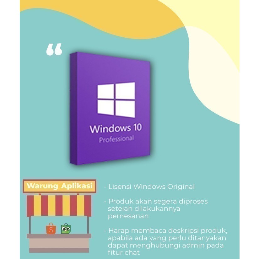 Jual Windows 10 Pro Original Lifetime activated Permanent + DVD ...