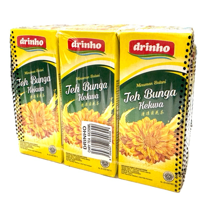 Jual Drinho Teh Bunga 250ml 1 pack 6 pcs | Shopee Indonesia