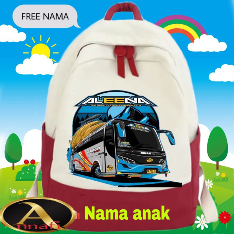 Jual TAS RANSEL ANAK SEKOLAH TK SD BUS PARIWISATA KARAKTER KARTUN PREENAMA | Shopee Indonesia