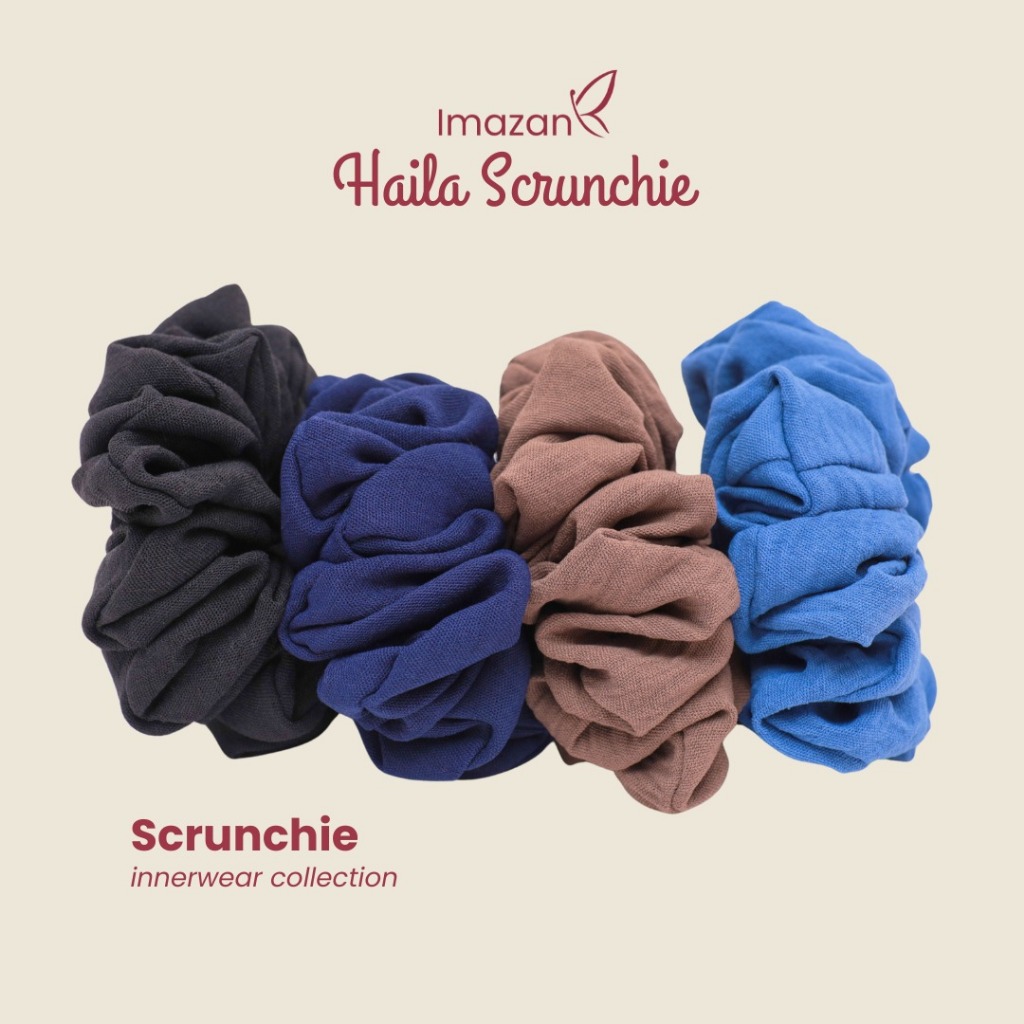 Jual IMAZAN Scrunchie Hijab Anti Pusing Ikat Rambut Hijab Korea ...