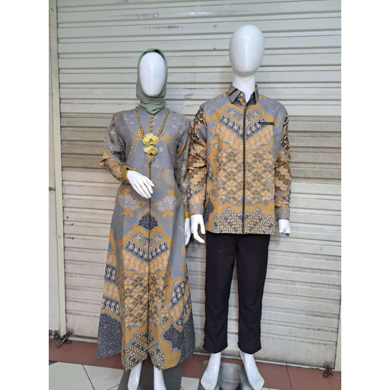 Jual COUPLE GAMIS BATIK BAHAN DOLBY EXCLUSIVE LAPIS KATUN TOYOBO MODEL ...