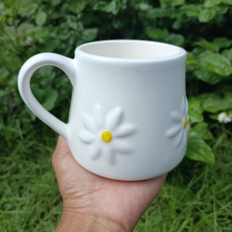 Jual Mug Sunflower Cantik Mug Keramik Unik Bunga Matahari 475ml dengan ...