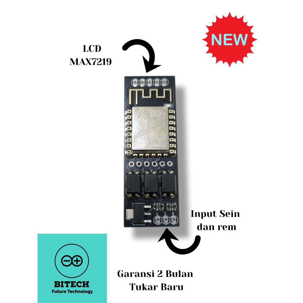 Jual New Controller Stoplamp Running Text Animasi Motor Stop Lamp 41