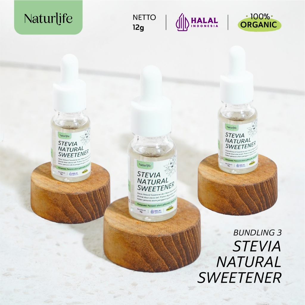 Jual (BUNDLING SUPER MURAH) 3 PCS - STEVIA PEMANIS ALAMI PENGGANTI GULA ...
