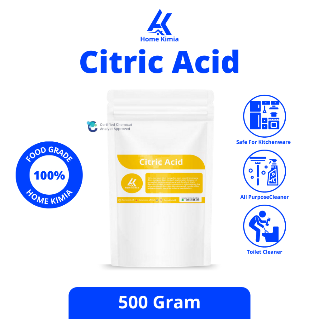Jual Citrun Acid - Asam Sitrat Food Grade Serbuk Ajaib Pembersih ...