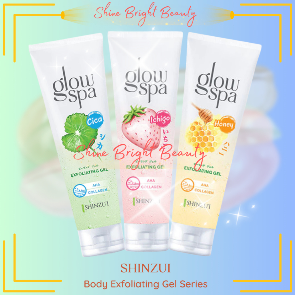 Jual Shinzui Glow Spa Exfoliating Gel 260ml,130ml Series BPOM ORIGINAL ...