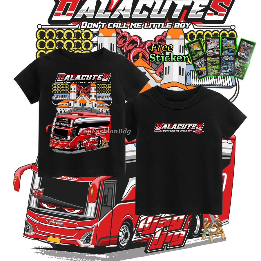 Jual Baju Anak Bus DALACUTES JETBUS 5 Vektor Bus Mania Depan Belakang ...