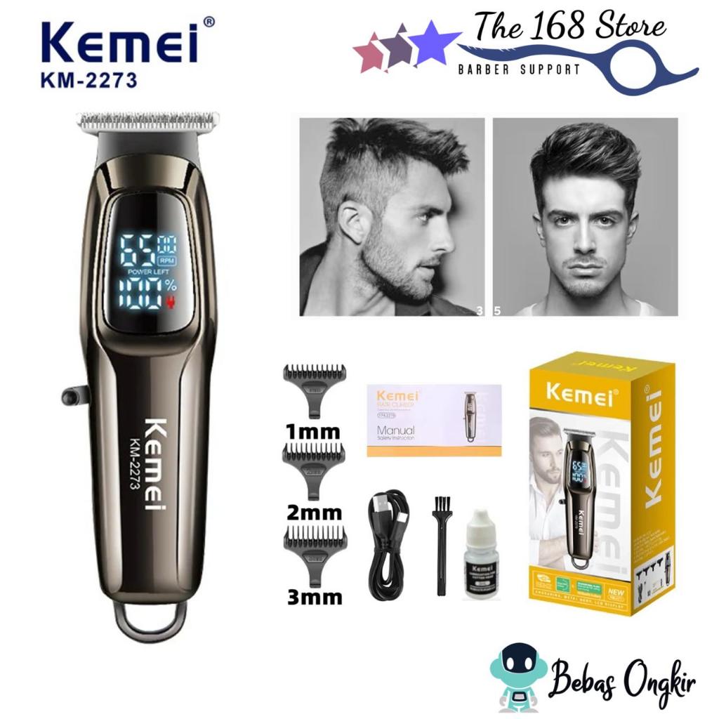 Jual Alat Cukur Rambut Kemei KM-2273 Hair Clipper Professional Cordless Trimmer Haircut Machine ...