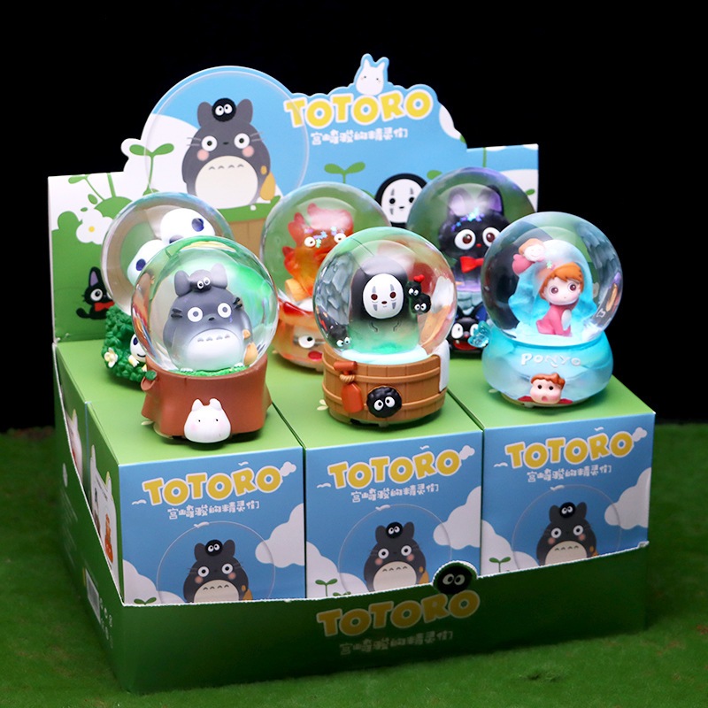 Jual Blind box music box figure Ghibli Totoro Ponyo Nekobus Princess ...