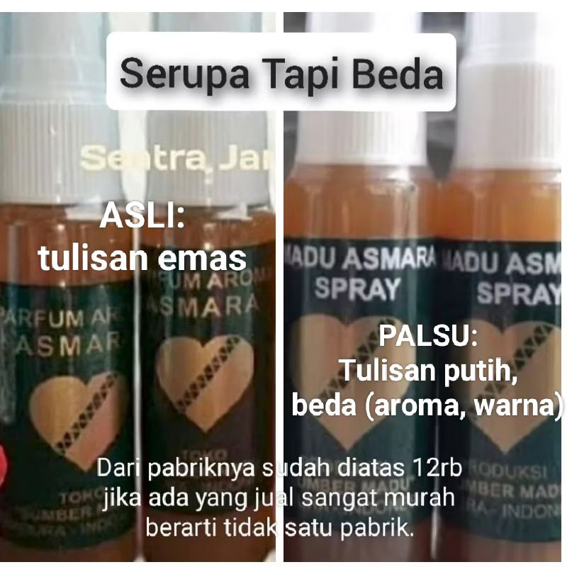 Jual HATI-HATI ADA YANG PALSU PARFUM AROMA ASMARA SPRAY MISS V RAPAT ...