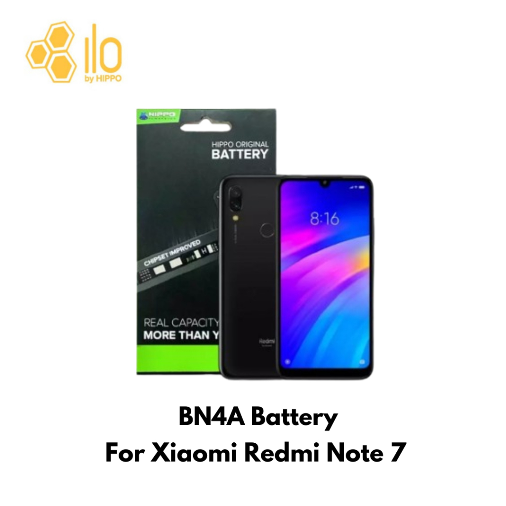 Jual Hippo Baterai Baterry 100% ORI Baterai Xiaomi REDMI NOTE 7 BN4A ...