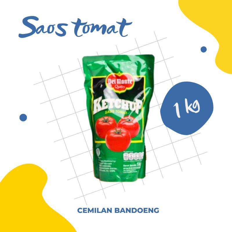 Jual SAOS TOMAT DELMONTE KEMASAN POUCH 1 KG | Shopee Indonesia