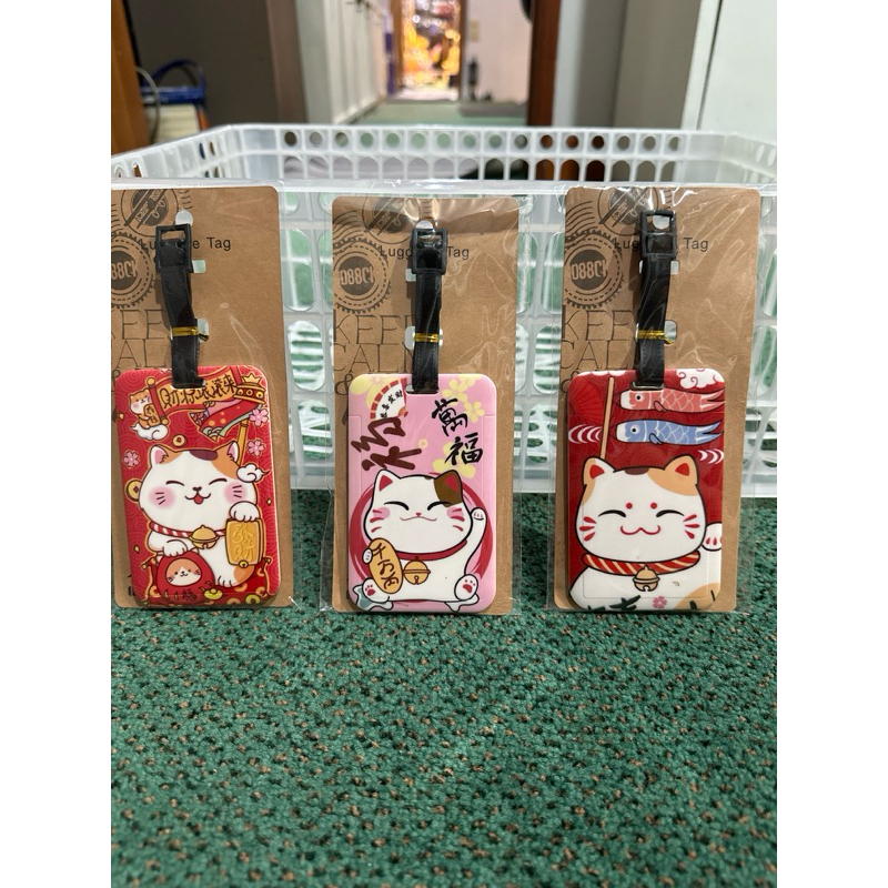 Jual luggage tag/gantungan koper kucing lucky cat | Shopee Indonesia