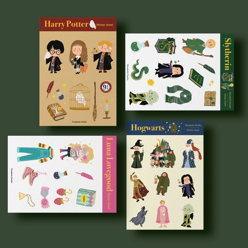 Jual Harry Potter Series Premium Sticker Sheet | Scrapbook journal ...