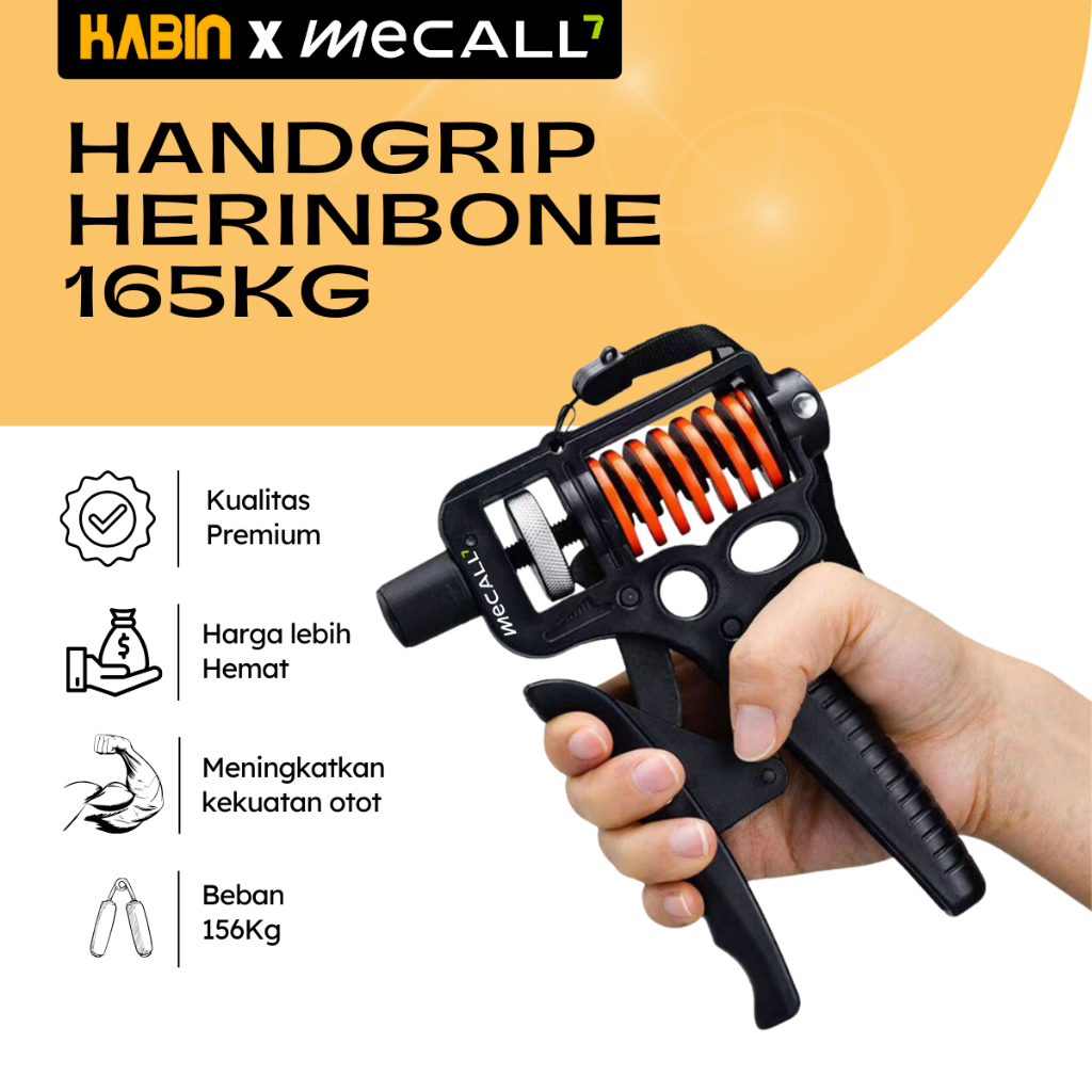 Jual Handgrip 5-165kg Heringbone Adjustable Finger Strength Power Exercise | Shopee Indonesia