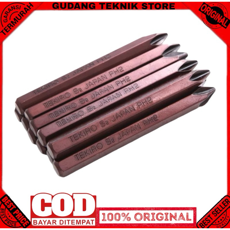 Jual TEKIRO MATA OBENG KETOK SET PH2 × 80MM (ISI 12PCS) (LANCIP) PH2 ...