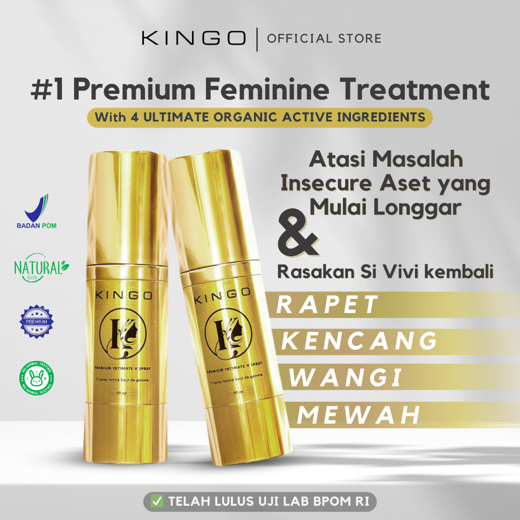 Jual KINGO - PREMIUM INTIMATE V SPRAY - Perapat Miss V Rapet dan Wangi Aman BPOM | Shopee Indonesia