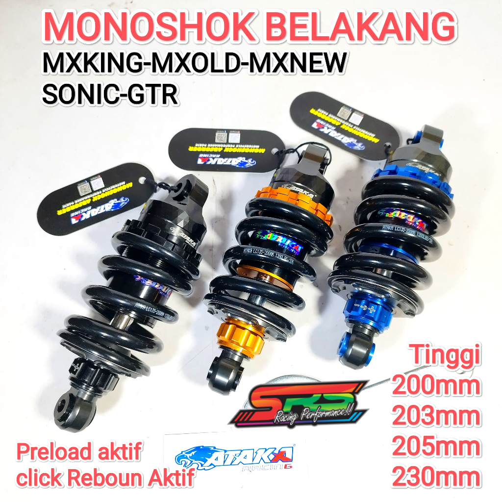 Jual ATAKA Mono Sok-Shock Breaker Belakang Jupiter Mx Old / Mx New / Mx King / Sonic / Supra GTR ...