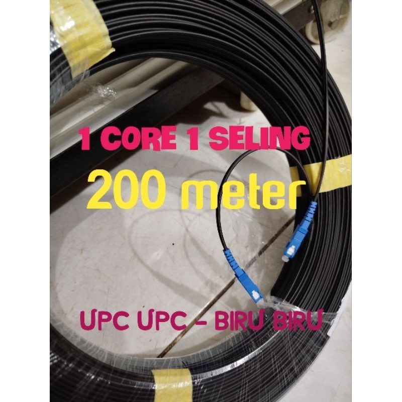 Jual kabel precon optic 200m biru biru upc upc 1 core 1 sling | Shopee ...