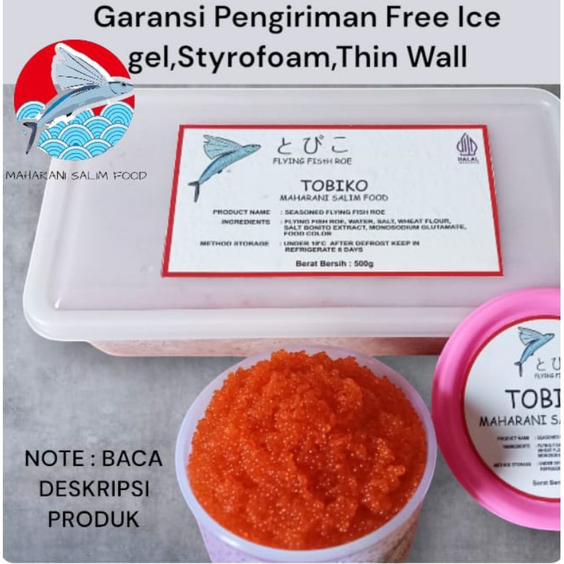 Jual TOBIKO ORANGE 90GR (TELUR IKAN TERBANG) GRADE A/FLEYING FISH ROE ...