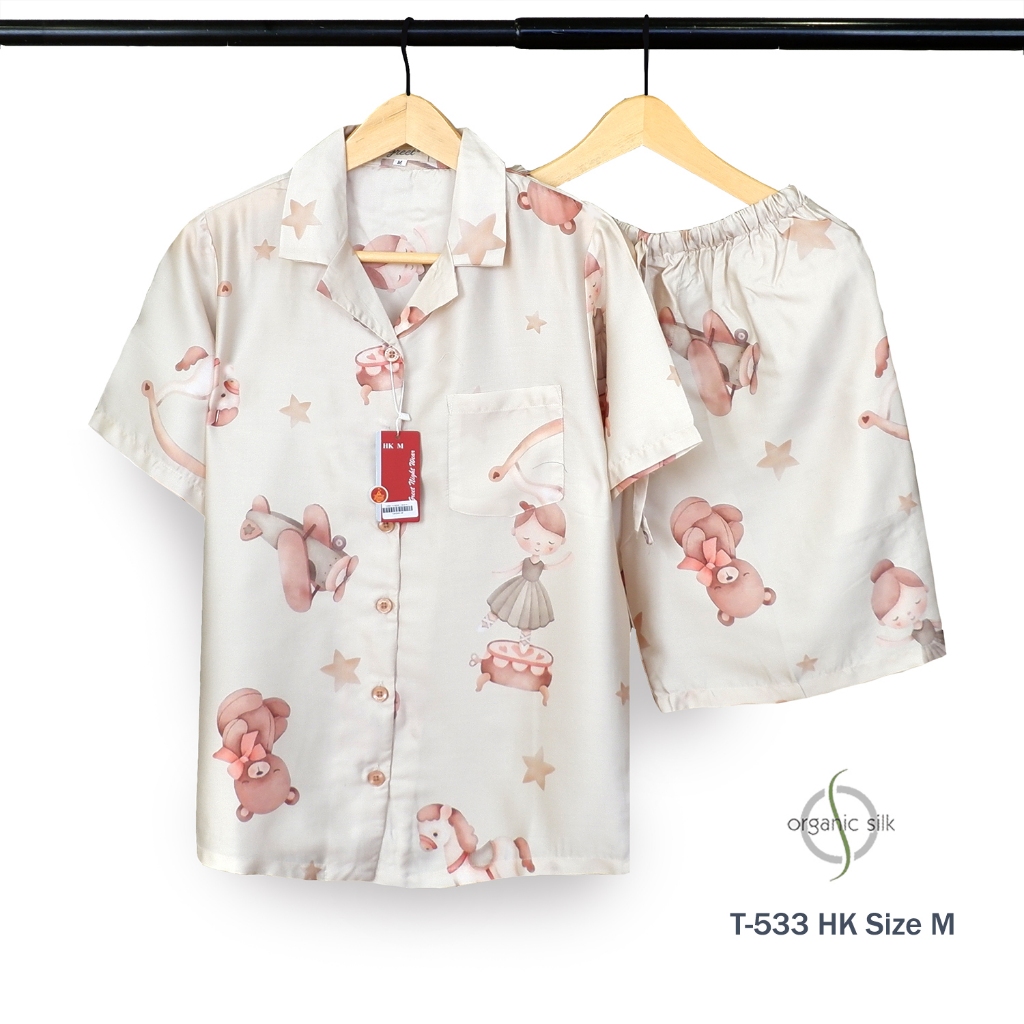 Jual GREET NIGHT WEAR - BAJU TIDUR ORGANIC SILK PENDEK - PENDEK MODEL ...