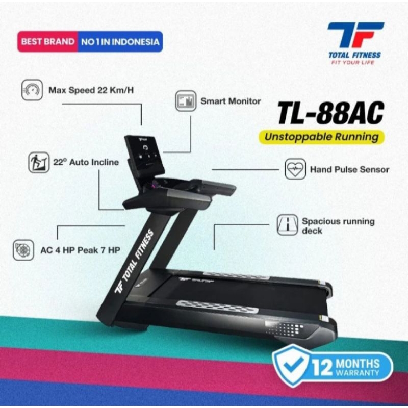 Jual Treadmill TL 88AC | Shopee Indonesia