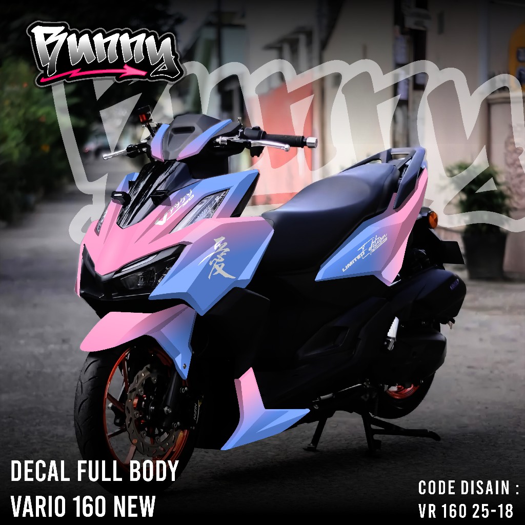 Jual Decal sticker Honda Vario 160 New ABS/NON ABS fullbody Dekal ...