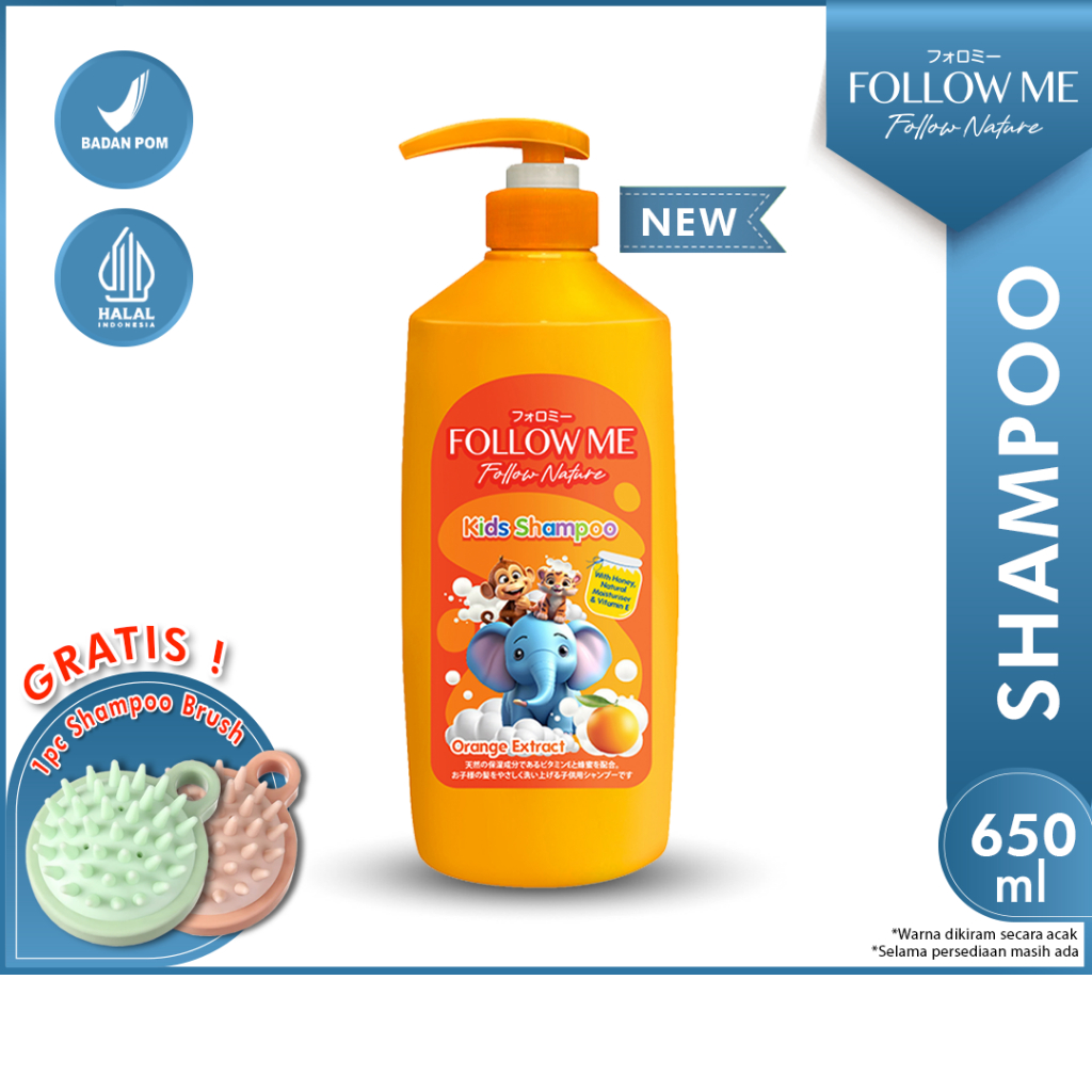 Jual Follow Me Follow Nature - Kids Shampoo - Orange Extract - 800Ml ...
