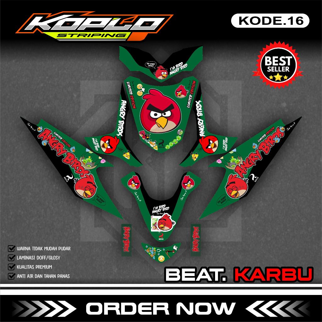 Jual Sticker Decal Full Body BEAT Karbu 2006 2007 2008 2009 - Dekal ...