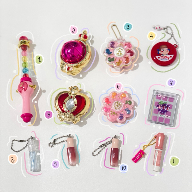 Jual Ayakasakii Japanese Trinkets Gacha Keychain Gachapon Make Up Cipi ...